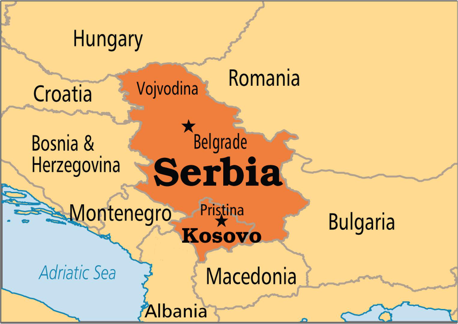 Kosovo Map Europe Topographic Map Of Usa With States